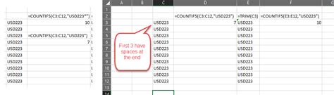 Countifs Not Counting All Instances Rexcel