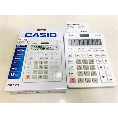 Gx 12b เครื่องคิดเลขตั้งโต๊ะ Casio 12 หลัก ของแท้ ของใหม่ ประกันศูนย์cmg เครื่องคิดเลข Gx 12b We