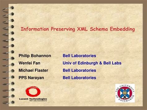 Ppt Information Preserving Xml Schema Embedding Powerpoint