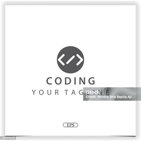 Circle Coding Or Programmer Logo Premium Elegant Template Vector Eps 10