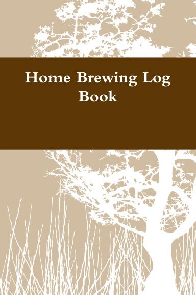 home brewing log book