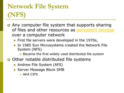 PPT Network File Systems PowerPoint Presentation Free Download ID