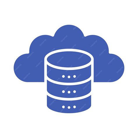 Premium Vector Cloud Database Icon