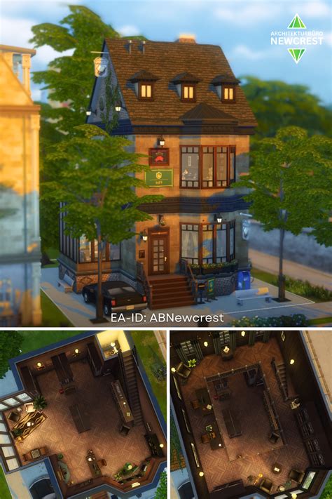 Floorplan Of The Sims 4 Dark Academia Library No Cc Sims 4 Sims 4