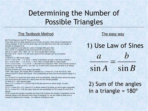 Ppt Ambiguous Case Triangles Powerpoint Presentation Free Download