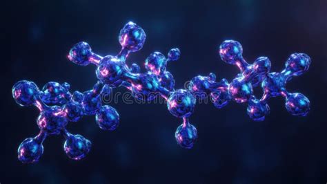 Exploration Of Abstract 3d Rendering Showcasing Botulinum Toxin Molecular Structures In Vivid