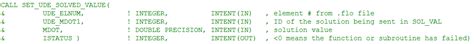 User Defined Element Ude