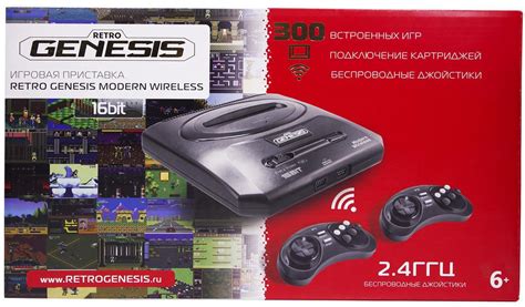 Игровая приставка 16 bit Sega Retro Genesis Modern Wireless 300 в 1 ...