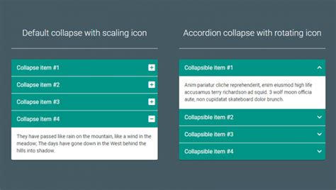Material Design Accordion Bootstrap 3