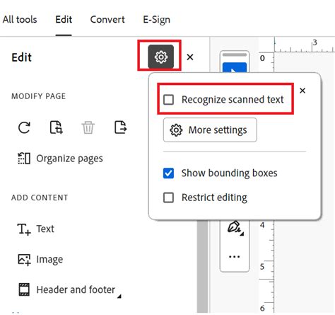 Disable Ocr In Edit For Pre Ocred Documents Adobe Product Community