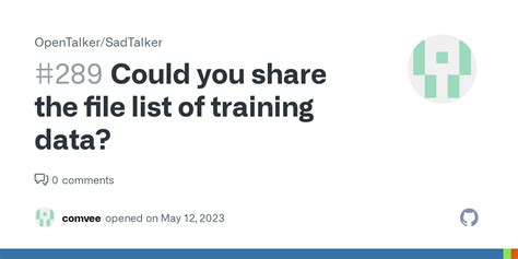 Could You Share The File List Of Training Data · Issue 289