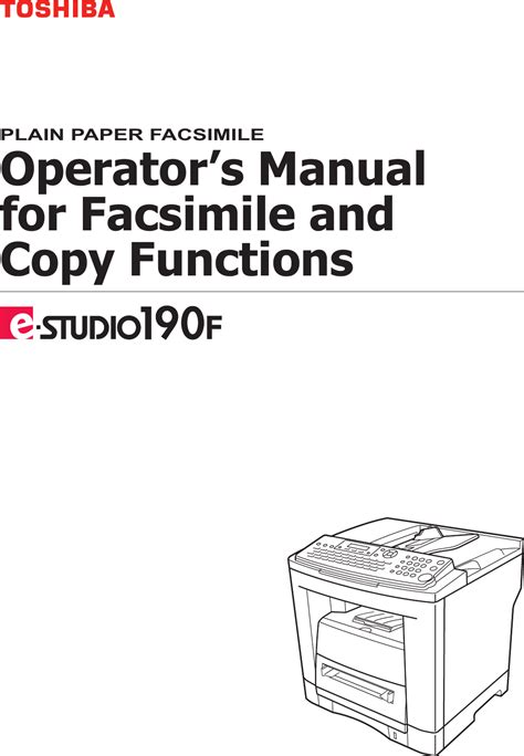 Toshiba 190F Users Manual