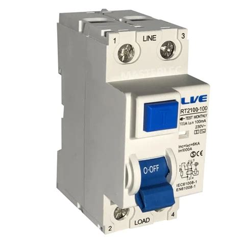 Live Electrical Rt2100 100 2 Pole 100a Double Pole Time Delay Rcd Ultimate Electrical Safety