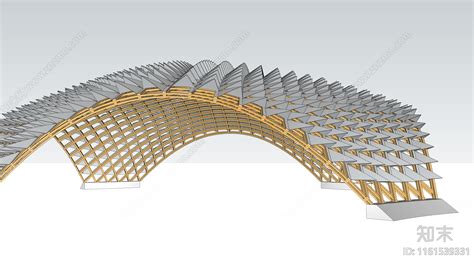 现代拱形艺术廊架su模型下载【id1161539331】知末su模型网