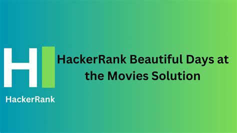 Hackerrank Beautiful Days At The Movies Solution