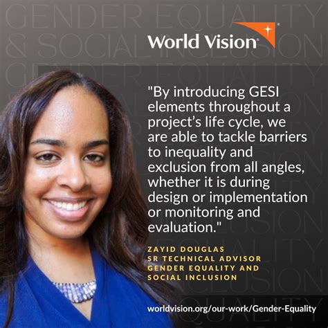 World Vision Usa On Linkedin World Visions Work Is Guided By Our Gender Equality And Social