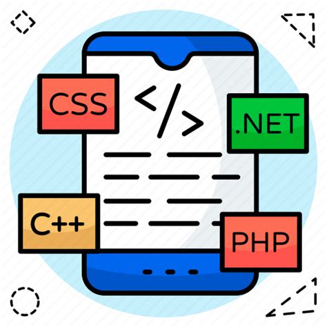1mobile programming software development html coding mobile icon download on iconfinder
