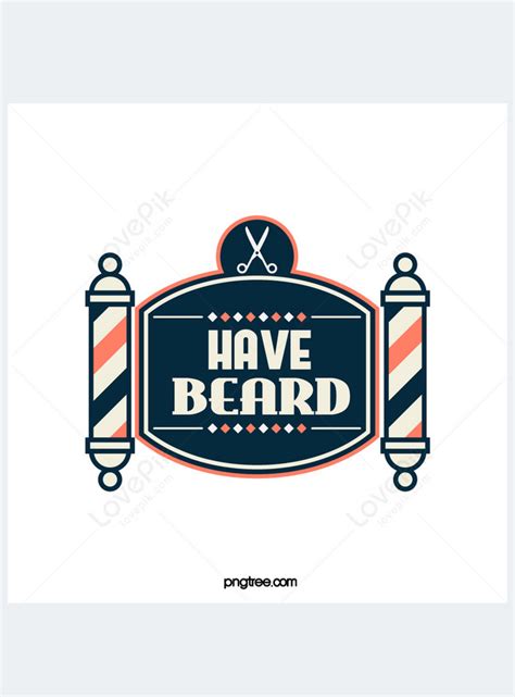 화려한 복고풍 이발소 가위 로고 이미지 사진 464372757 무료 다운로드