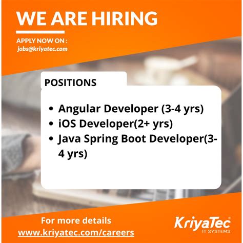 kriyatec it systems pvt ltd on linkedin vacancies jobs