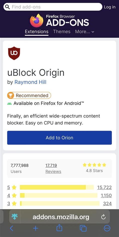 Ublock Origin Extension No Longer Loading Rorionbrowser