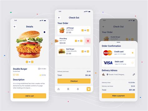 Food Apps Details Check Out And Payment Screen By Md Nasir Uddin On