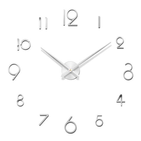 ᐉ Часы настенные 3d Nexus самоклеящиеся с зеркальным эффектом 60 130 см 1011163 • Купить в