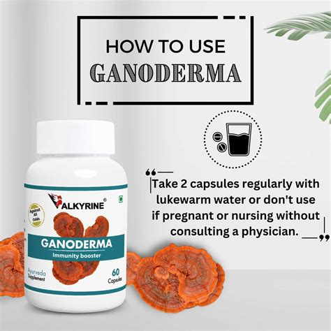 Valkyrine Organic Ganoderma Capsules Immune Support