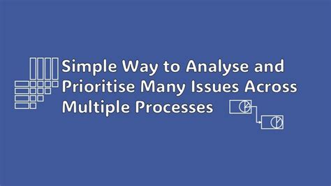 Simple Way To Analyse And Prioritise Many Issues Across Multiple Processes