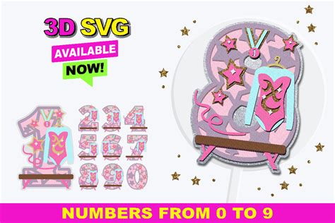 Gymnastics Numbers Graphic By Claudia Atencio Creative Fabrica