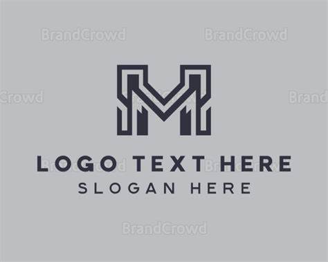 architect builder structure letter m logo brandcrowd logo maker