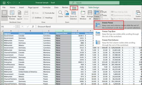 How To Freeze Panes In Microsoft Excel With Video Tutorial