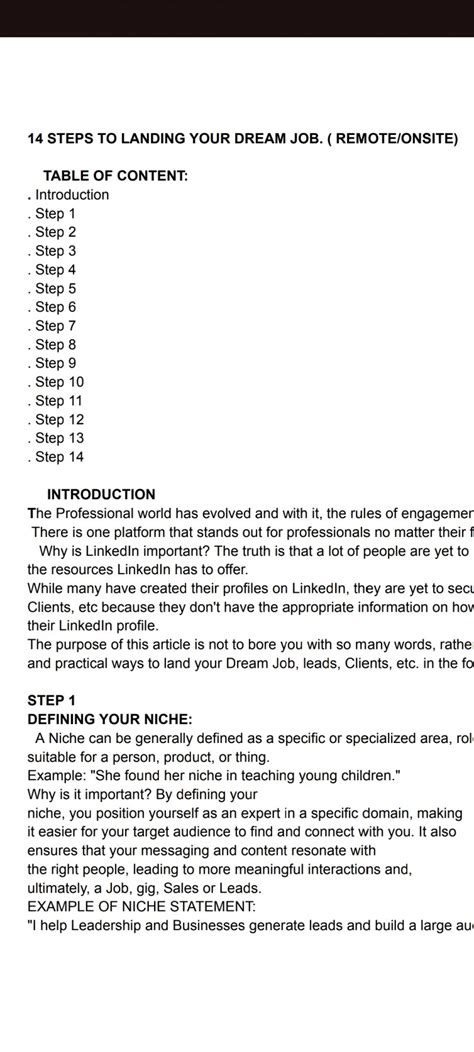 buy simple steps to landing your dream job on linkedin by joseph umoh