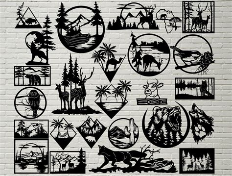 50 Cut Files Bundle Dxf Files For Plasma Laser Cutting Cnc Etsy