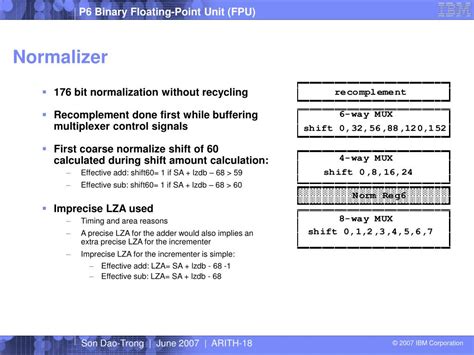 PPT P6 Binary Floating Point Unit PowerPoint Presentation Free Download ID 3012546