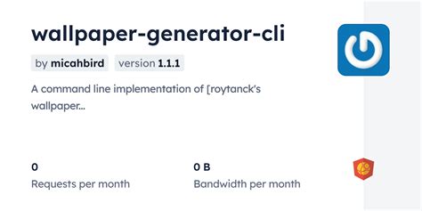 Wallpaper Generator Cli Cdn By Jsdelivr A Cdn For Npm And Github