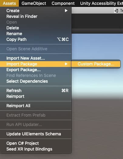 Installation Process — Unity Accessibility Extensions Alpha Documentation