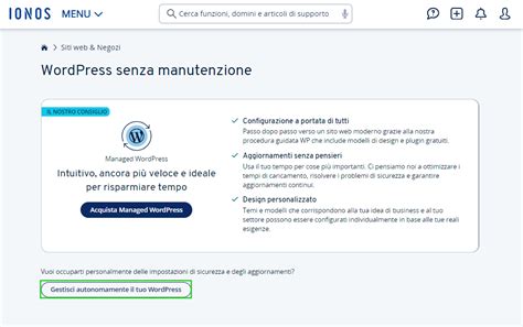 Click And Build Installare Wordpress Ionos Aiuto