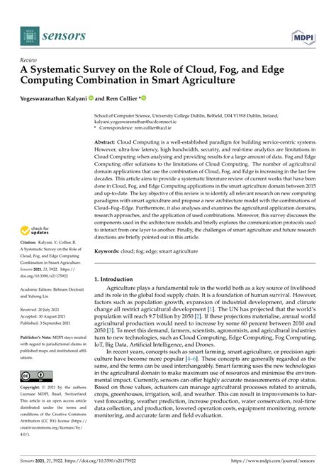 Pdf A Systematic Survey On The Role Of Cloud Fog And Edge Computing Combination In Smart