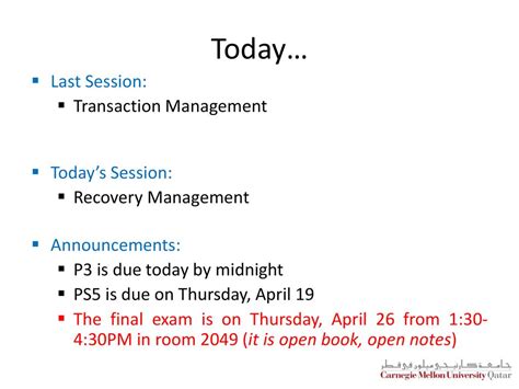 Database Applications 15 415 Dbms Internals Part Xiii Lecture 25
