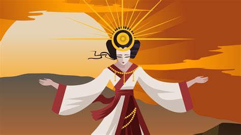 Japanese Sun God Amaterasu The Japanese Sun Goddess Me Alcohol