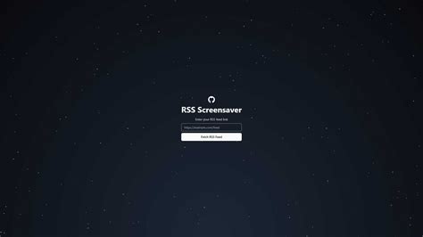 Github Jagjeet0518rss Screensaver A Sleek Modern Rss Feed