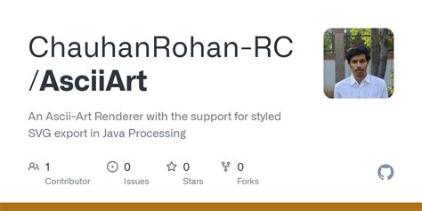 Github Chauhanrohan Rcasciiart An Ascii Art Renderer With The