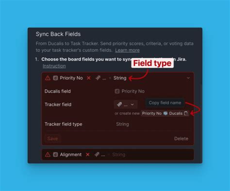 back sync to clickup using existing fields