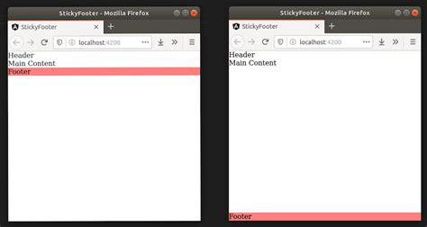 Css Angular Sticky Footer No Longer Sticky If Within The Ponent Stack Overflow