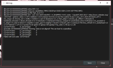 export process failed bug shotcut forum