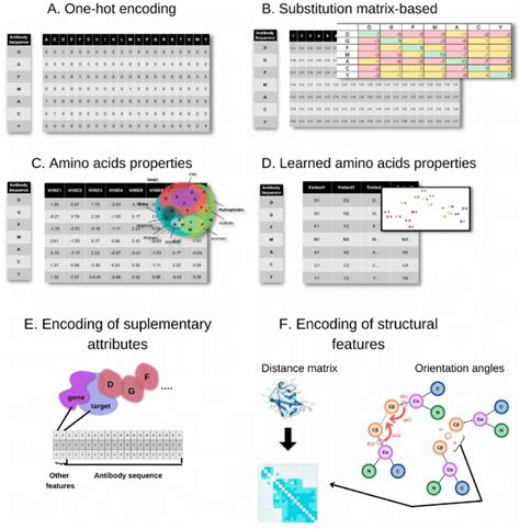 antibody encoding schemes a one hot encoding sparse vector