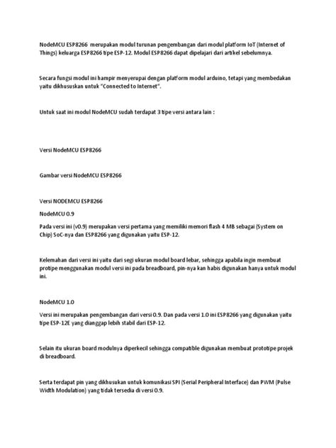 Nodemcu Esp8266 Pdf