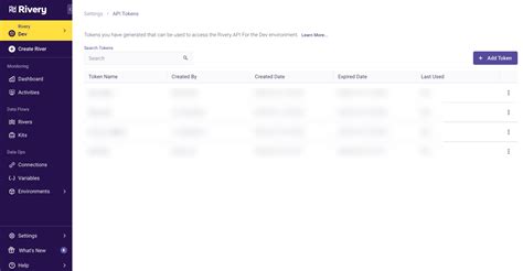 new rivery api programmatically activate on any platform