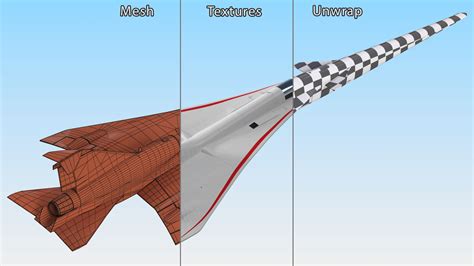 Experimental Supersonic Aircraft 3d Model 89 Gltf Ma Max Upk Unitypackage C4d Fbx 3ds