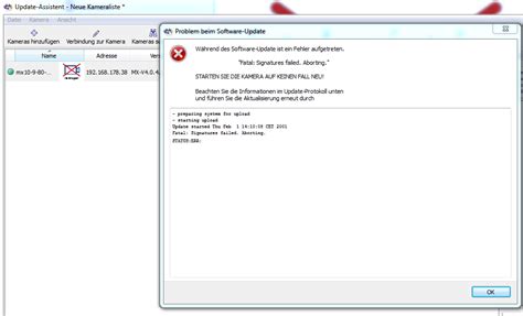 Solved Mobotix M24m Firmware Update Fehler Fatal Signatures Failed